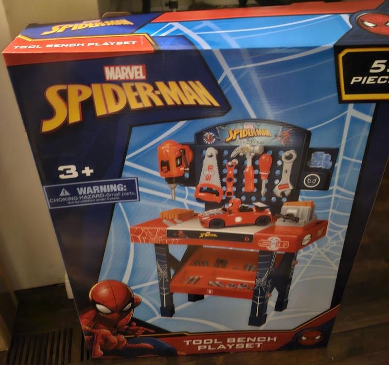 World Tech Toys Spider-Man Tool Bench Playset with Take Apart Car, 55 ...
