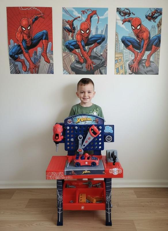 World Tech Toys Spider-Man Tool Bench Playset with Take Apart Car, 55 ...