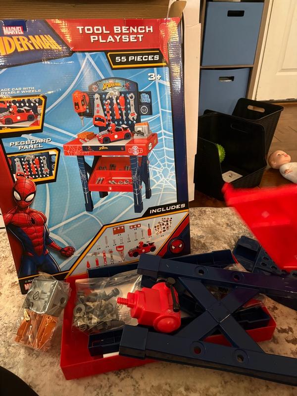 World Tech Toys Spider-Man Tool Bench Playset with Take Apart Car, 55 ...