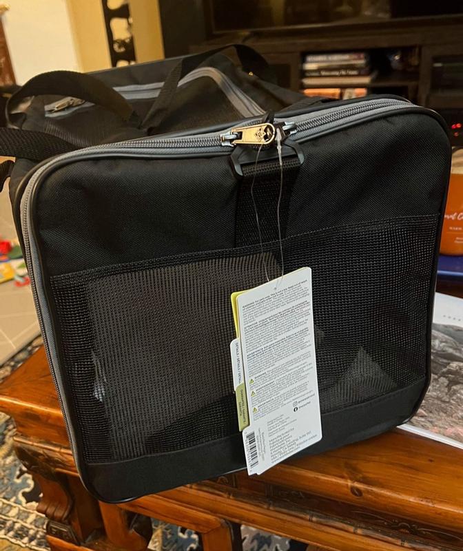 Sherpa Black Essential Soft Sided Pet Carrier for Cats & Dogs, Large ...