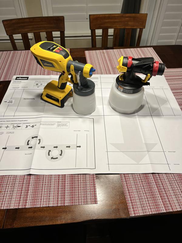 Wagner Cordless Battery Handheld HVLP Paint Sprayer (Compatible with ...