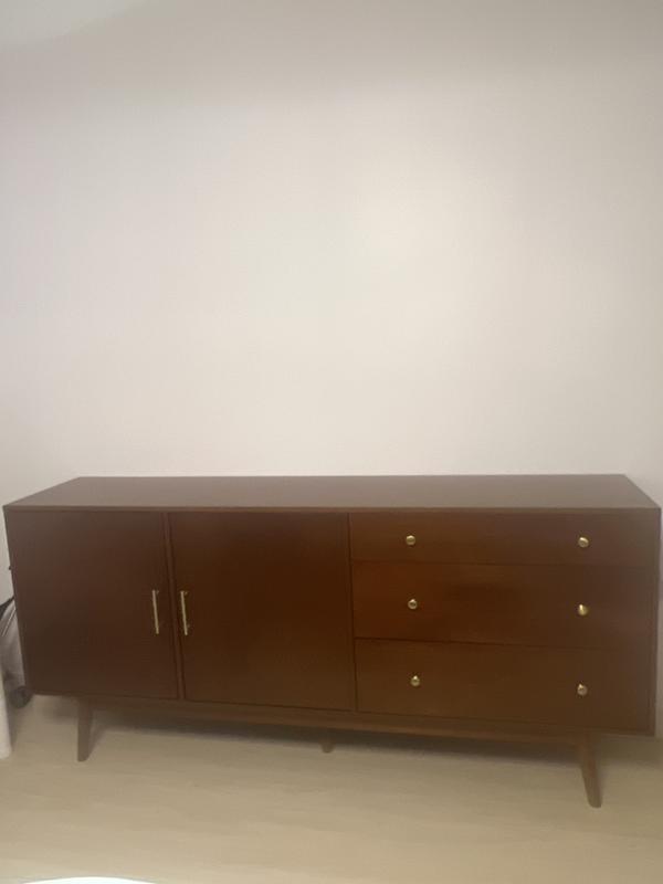 Walker Edison Midcentury Acorn Console table at Lowes.com