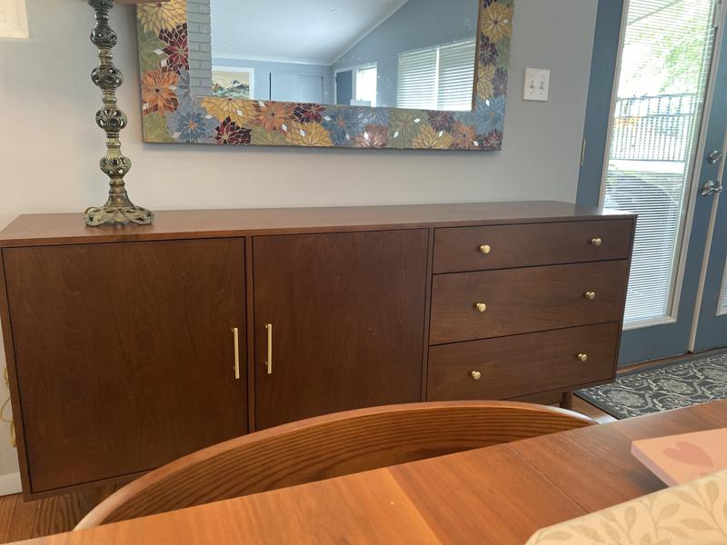 Walker Edison Midcentury Acorn Console table at Lowes.com
