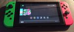 Nintendo Switch Hardware with Splatoon 2 + Neon Green/Neon Pink Joy ...