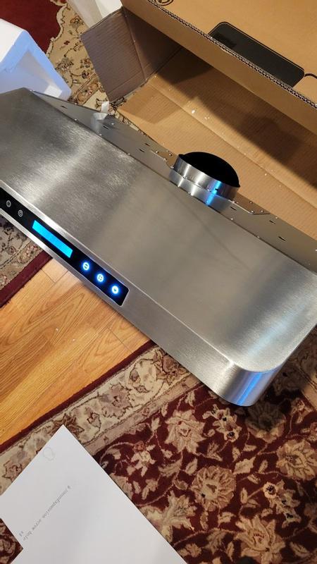 DIVAN 42in 900CFM Ducted Under Cabinet Stainless Range Hood with 4 ...