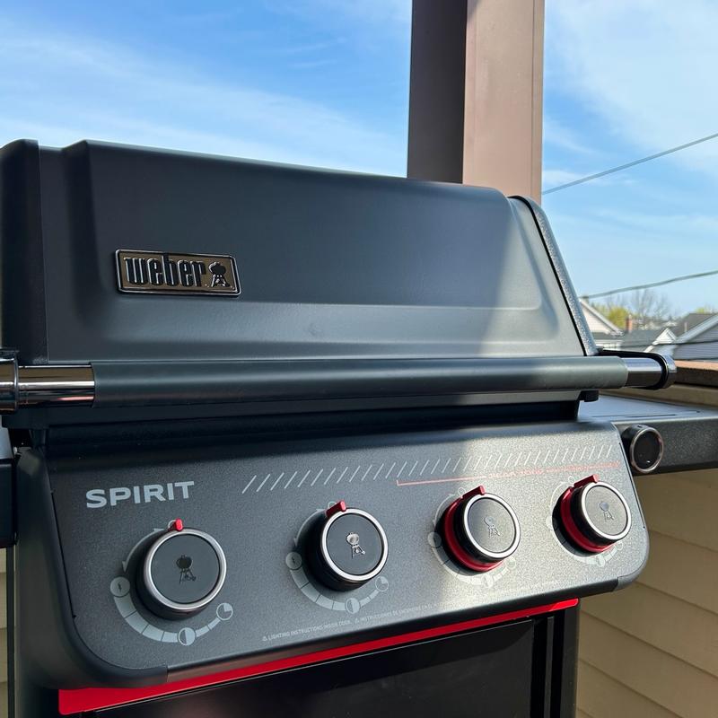 Weber Spirit EP-425 Stealth Matte Black 4 -Burner Liquid Propane Gas Grill in the Gas Grills ...