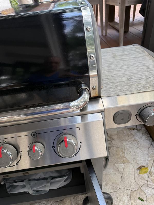 Weber Genesis S-415 Stainless Steel 4-Burner Liquid Propane Gas Grill ...