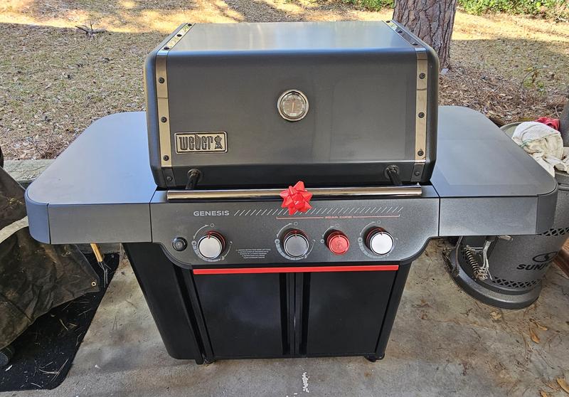 Weber Genesis E-330 Stealth Matte Black 3 -Burner Liquid Propane Gas ...