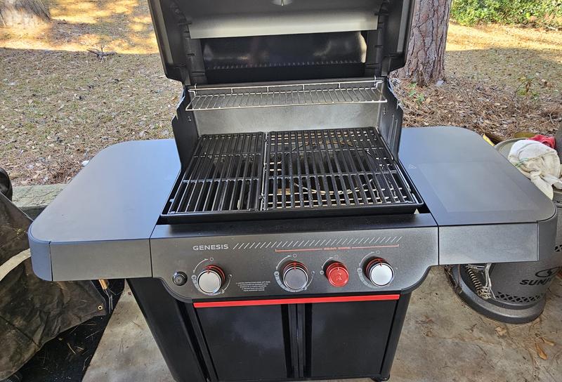 Weber Genesis E-330 Stealth Matte Black 3 -Burner Liquid Propane Gas ...