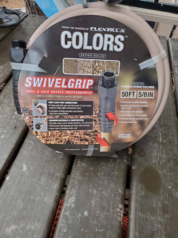 Flexzilla COLORS SwivelGrip 5/8-in x 50-ft Premium-Duty Kink Free ...