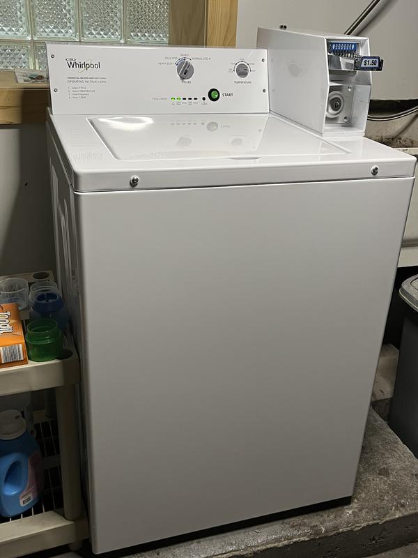 Whirlpool Commercial 3.3-cu ft Coin-Operated Top Load Commercial Washer ...