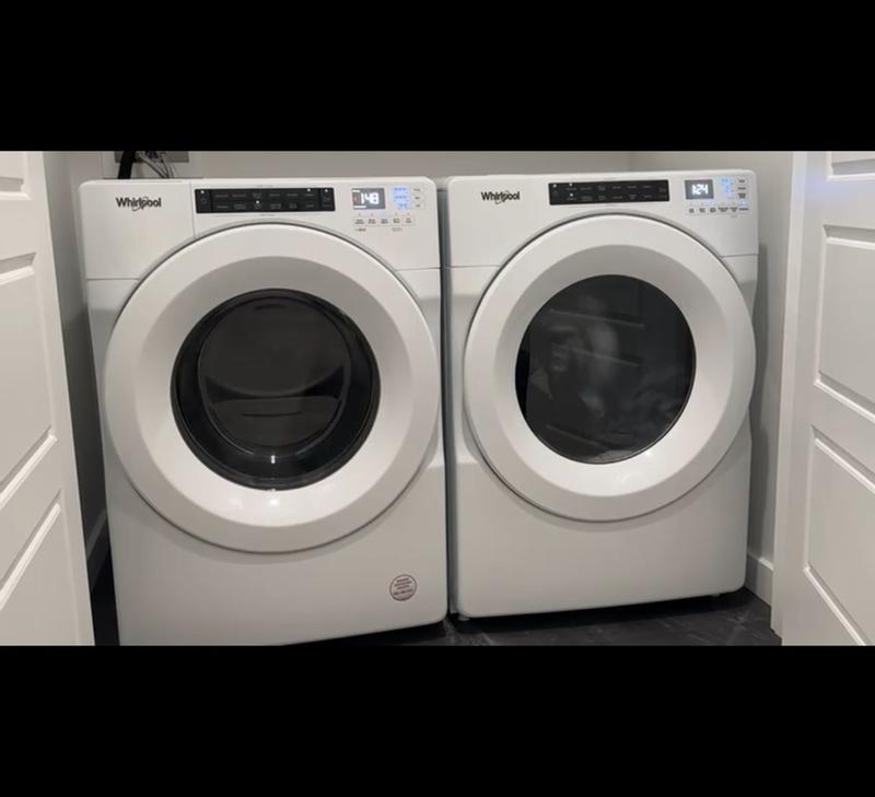 Whirlpool 7.4-cu ft Stackable Vented Electric Dryer (White) ENERGY STAR ...