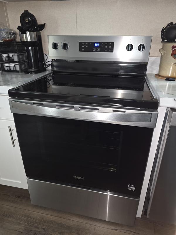Whirlpool 30-in Glass Top 4 Burners 5.3-cu ft Self-Cleaning ...