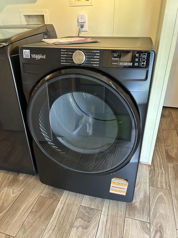 Whirlpool 7.4-cu ft Stackable Portable Vented Smart Electric Dryer ...