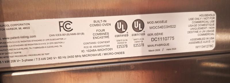 Whirlpool 30-in Self-cleaning Smart Microwave Wall Oven Combo ...
