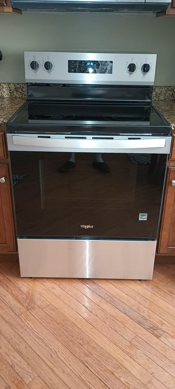 Whirlpool 30-in Glass Top 4 Burners 5.3-cu ft Self-Cleaning ...