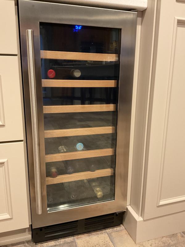 Whirlpool 15.0-in W 34 -Bottles Black-on-Stainless Built-in ...