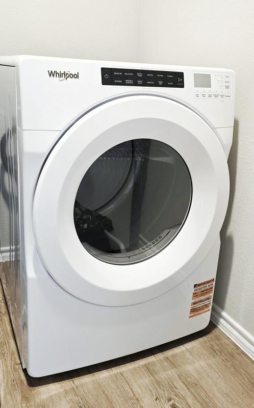 Whirlpool 7.4-cu ft Stackable Vented Electric Dryer (White) ENERGY STAR ...