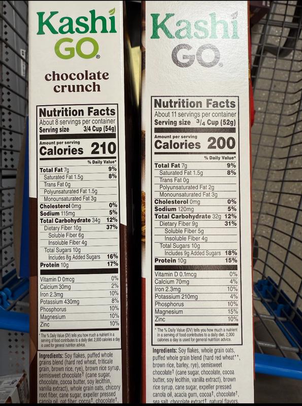 Kashi Nutrition Label