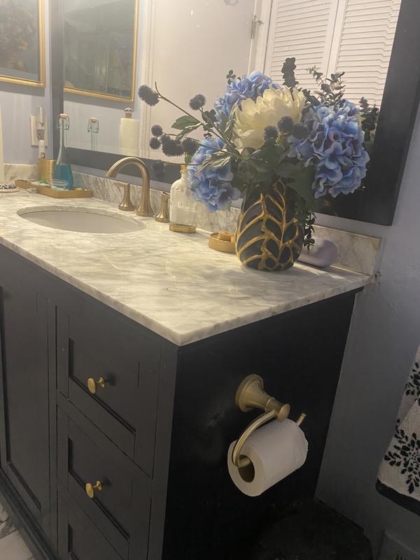 Wyndham Collection Avery 60-in Dark Blue with Matte Black Trim Undermount Single Sink Bathroom ...