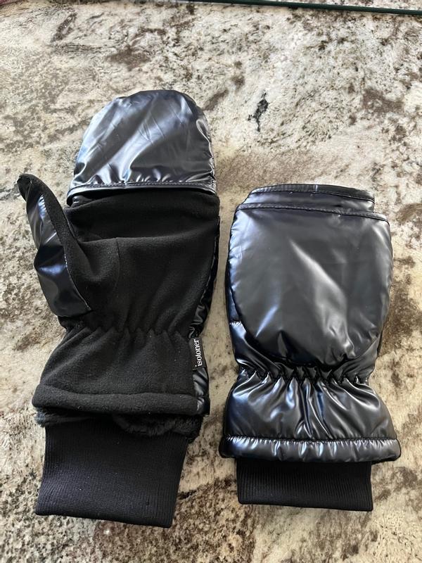 Isotoner Signature Women's Sleek Heat Flip Touchscreen Mittens - Macy's
