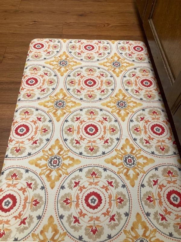 Fiesta 2-ft x 5-ft Blue/Green/White PVC Rectangular Indoor Decorative ...