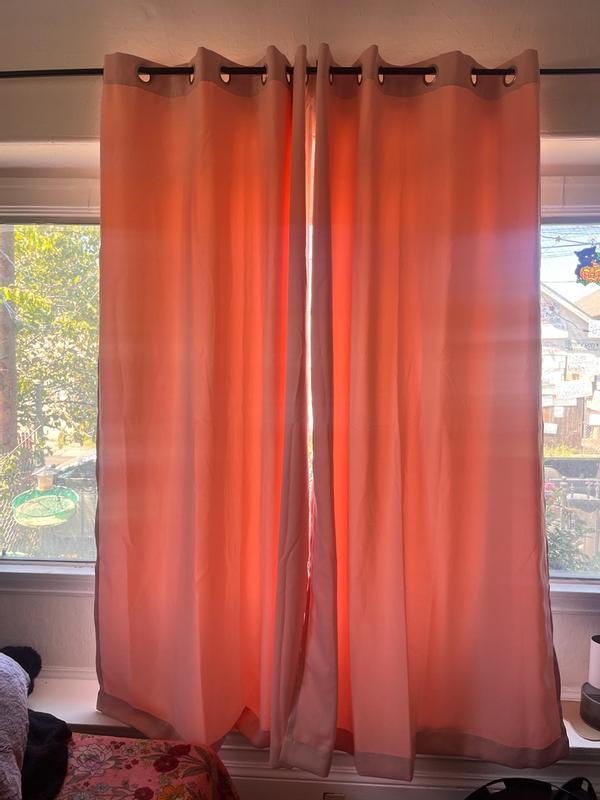 Exclusive Home 96-in Veridian grey Room darkening Interlined Grommet ...