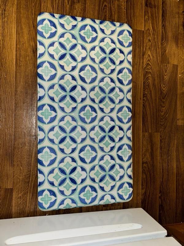 Fiesta 2-ft x 3-ft Blue/Aqua/White PVC Rectangular Indoor Decorative ...