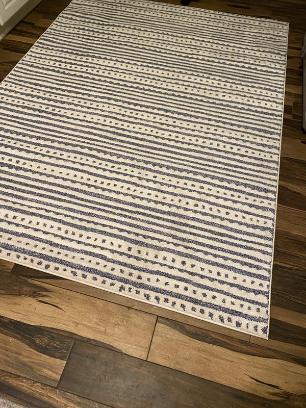 Brookstone Crescent Titan 8 x 10 Blue Indoor/Outdoor Area Rug at Lowes.com