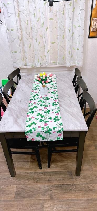 Martha Stewart Clover Meadow Reversible Table Runner 14" x 72" - Macy's