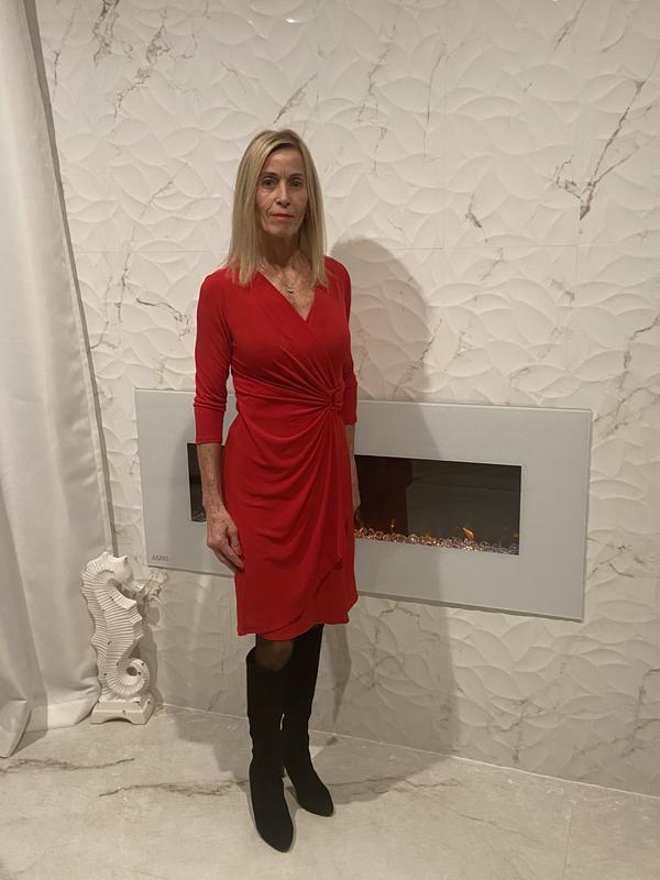 Jackson Rowe Solar Wrap Dress Saffron, Designed In Canada, 53% OFF