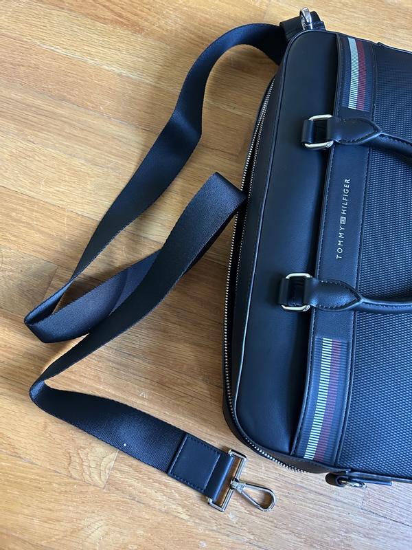 Tommy Hilfiger Men's Textured Logo Computer Bag - Macy's