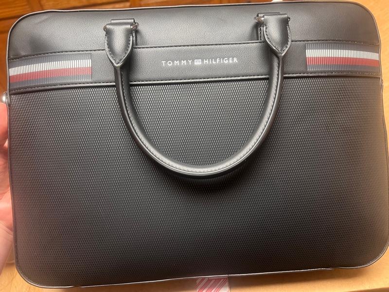 Tommy Hilfiger Men's Textured Logo Computer Bag - Macy's