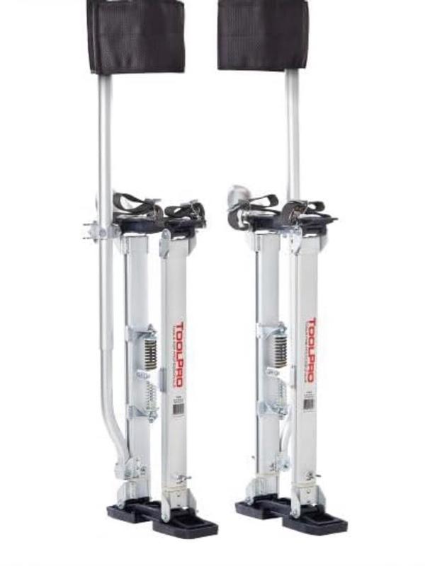 ToolPro 24 in to 40 in Aluminum Drywall Stilts in the Drywall Stilts department at Lowes