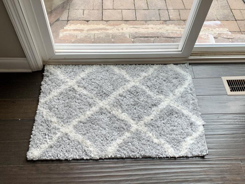 Tayse Soho Shag 2 X 3 (ft) Silver Indoor Geometric Mid-century Modern ...