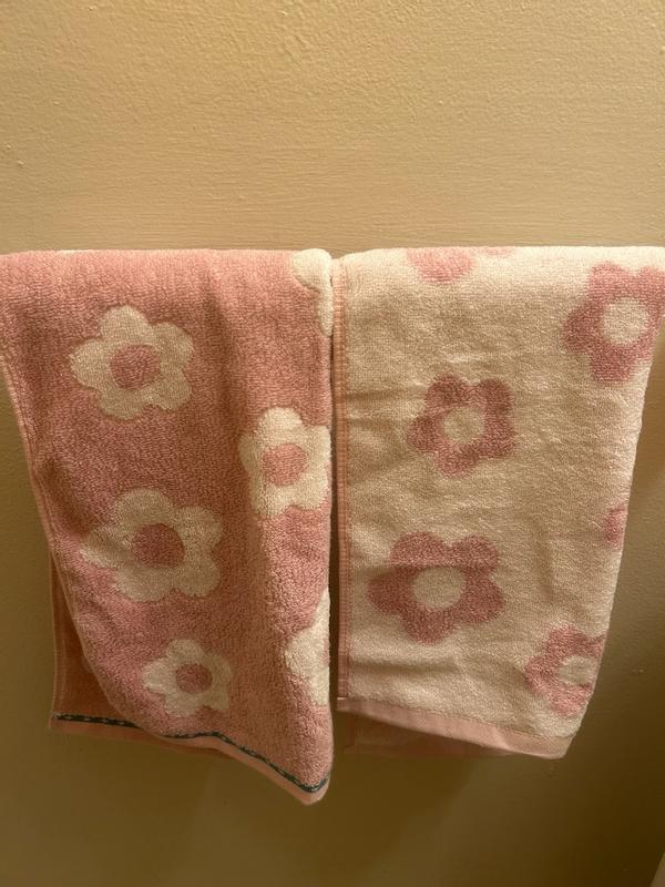 Unique Bargains Cute Floral Hand Towels Flower Pattern Cotton Hand ...