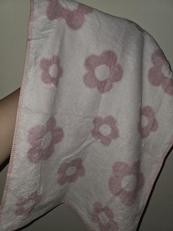 Unique Bargains Cute Floral Hand Towels Flower Pattern Cotton Hand ...
