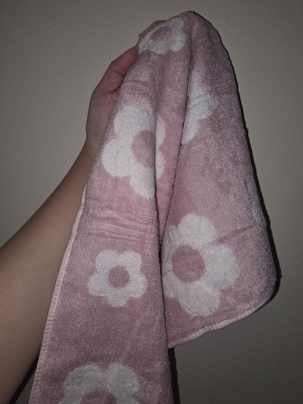 Unique Bargains Cute Floral Hand Towels Flower Pattern Cotton Hand ...