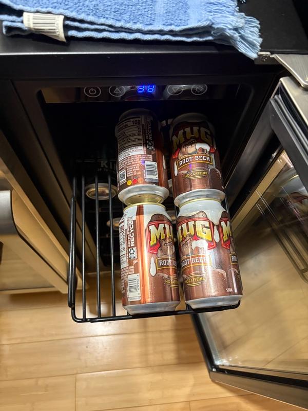 TCL 23.4-in W 20-Bottles Stainless Steel Dual Zone Cooling Built-In ...