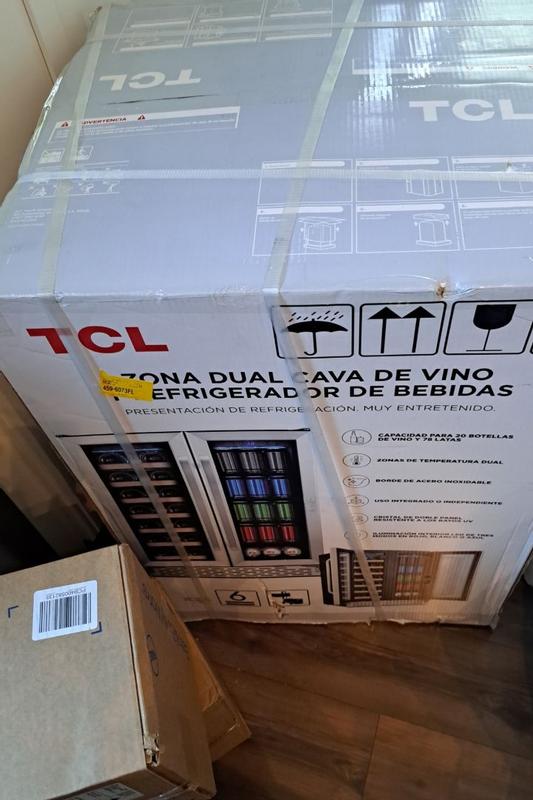 TCL 23.4-in W 20-Bottles Stainless Steel Dual Zone Cooling Built-In ...