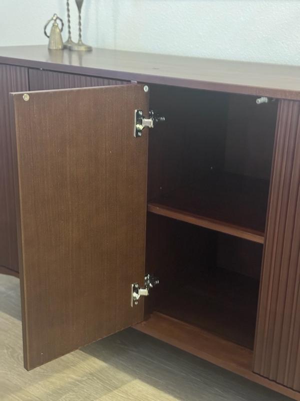 Teamson Home Tremolo Contemporary/Modern Walnut Acacia Sideboard in the ...