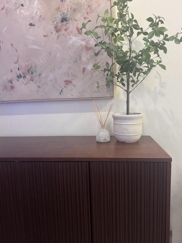 Teamson Home Tremolo Contemporary/Modern Walnut Acacia Sideboard in the ...
