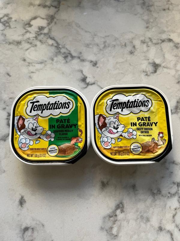 Temptations Adult Chicken Pate in Gravy Wet Cat Food Variety pk., 3.5 ...