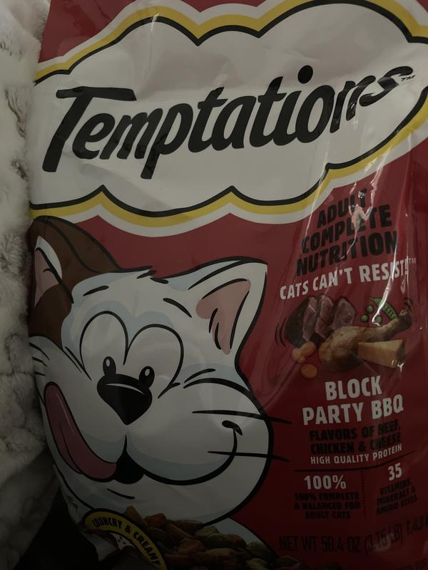 Temptations Adult Indoor/Outdoor Block Party BBQ Recipe Dry Cat Food at ...