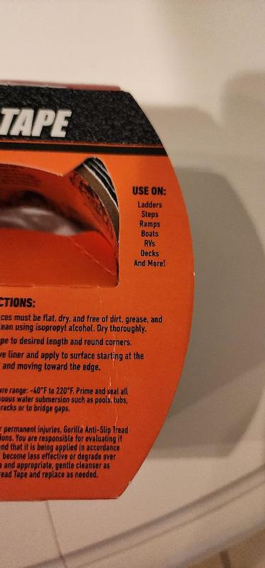 Gorilla 2-in x 10-ft Black Tape Roll Anti-Slip Tape 109105 at Lowes.com