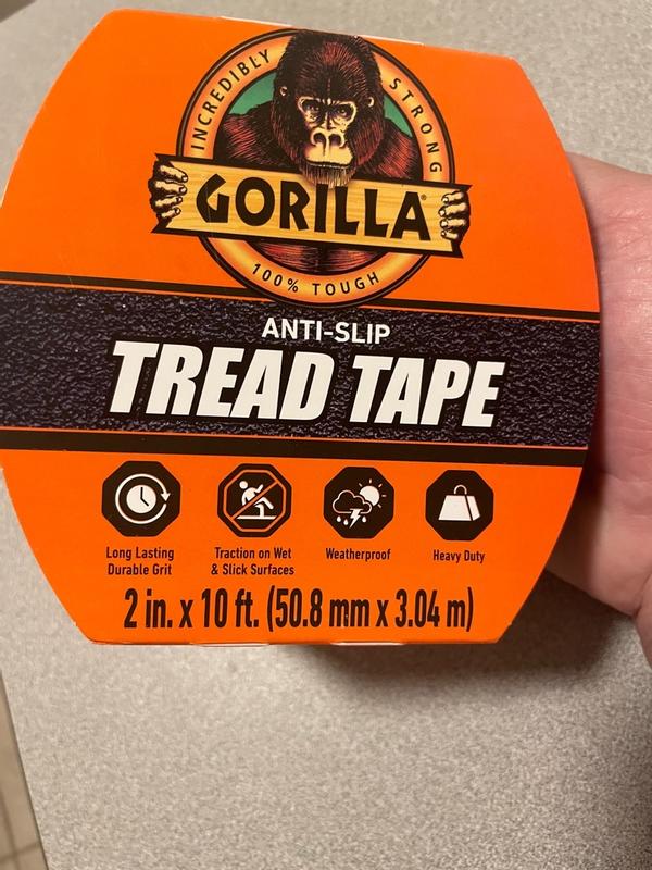Gorilla 2-in x 10-ft Black Tape Roll Anti-Slip Tape 109105 at Lowes.com