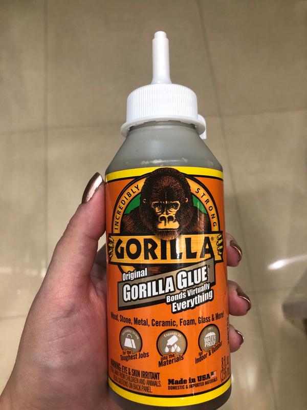 Super colle imperméable d'intérieur et d'extérieur Gorilla Glue Original, tout usage, 8 oz ...