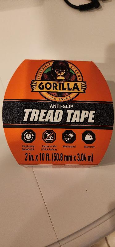Gorilla 2-in x 10-ft Black Tape Roll Anti-Slip Tape 109105 at Lowes.com