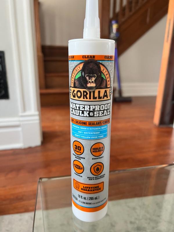 Gorilla Waterproof Silicone Sealant - 10oz Cartridge Pack of 12 - Clear ...