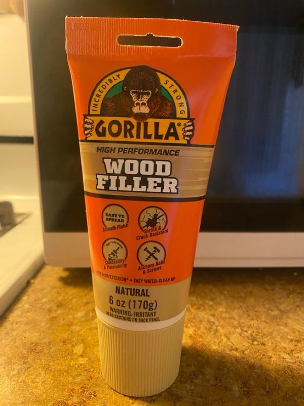 Gorilla All Purpose Wood Filler - Walnut Color 6 Ounce Tube (Pack of 6 ...